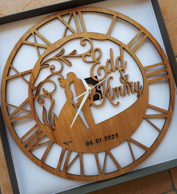 Personalized/Customized Wall Clock - Wood – Treen Manila