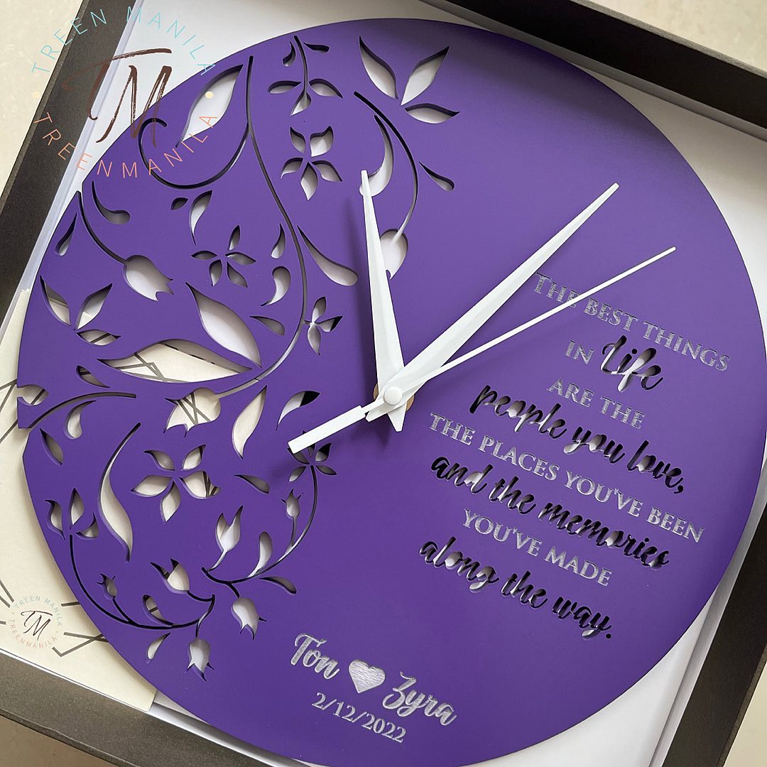 Personalized Acrylic Wall Clock – Treen Manila