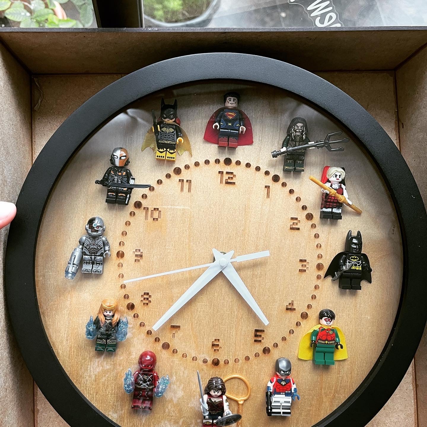 Mini Figures Wall Clock – 12" Personalized Clock with Superhero or Cha ...